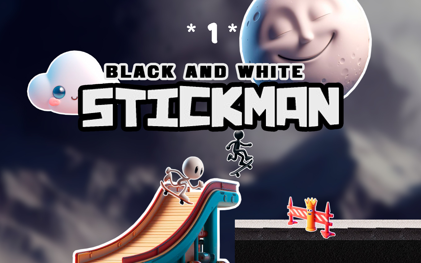 Black and White Stickman 🕹️ Play Free on Play123