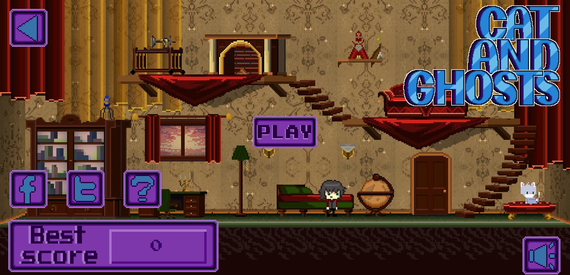 Cat and Ghosts 🕹️ Play Free on Play123