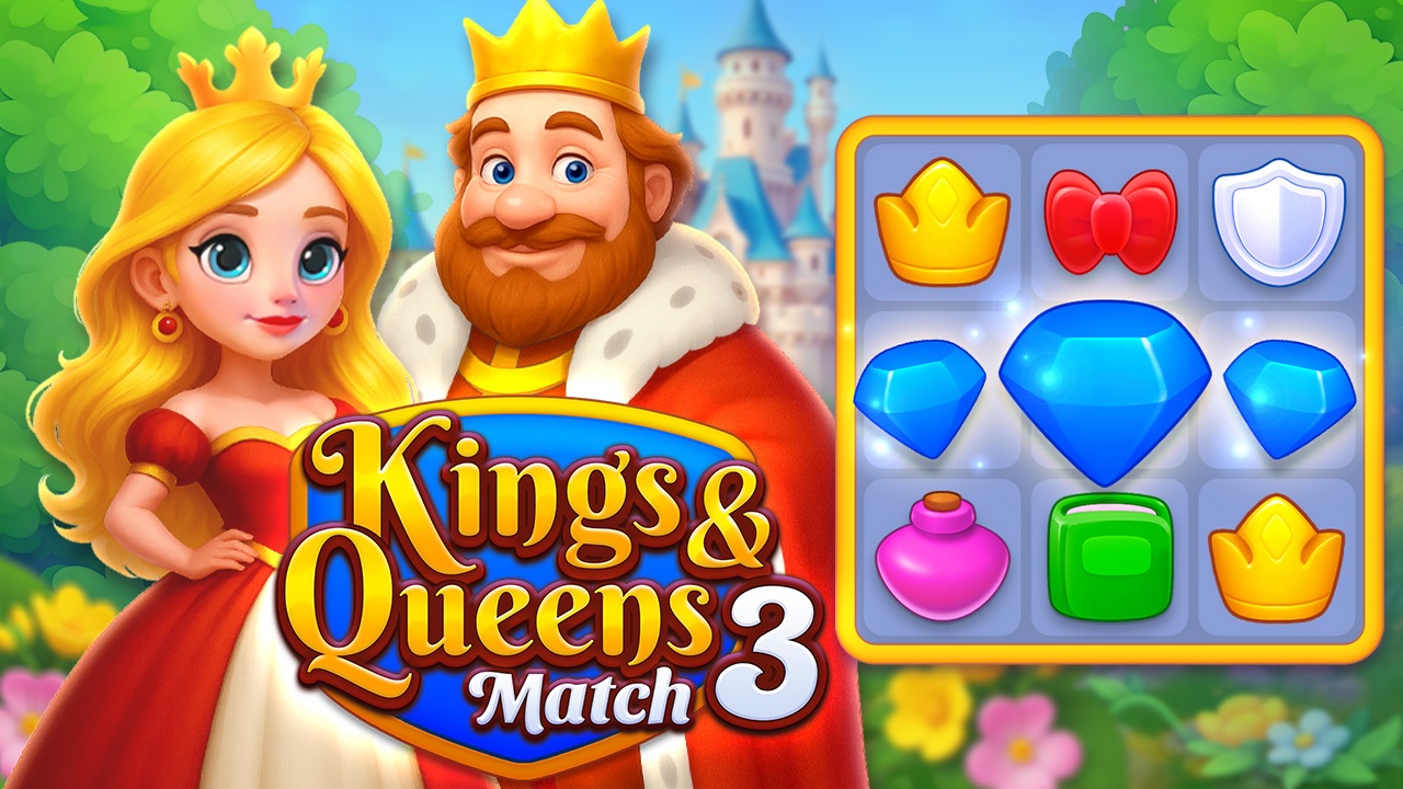 Kings and Queens Match 3 🕹️ Play Free on Play123