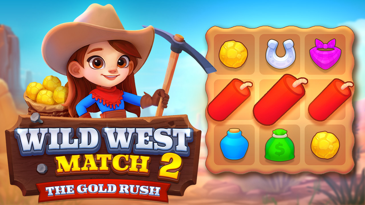 Wild West Match 2: The Gold Rush 🕹️ Play Free on Play123
